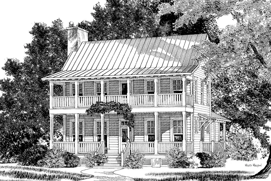 House Plans with Stacked Porches | Southern Living House Plans